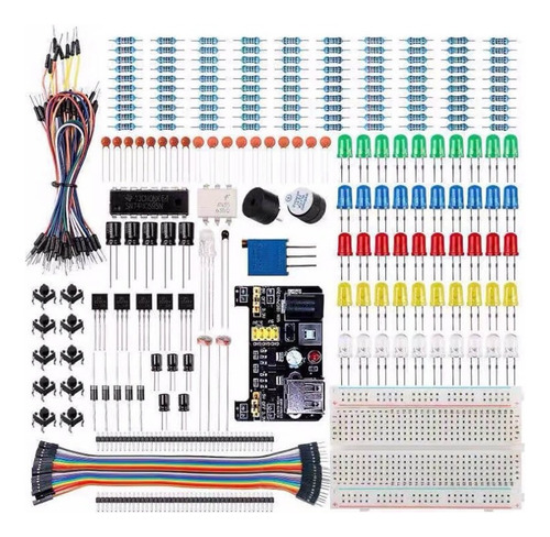 Kit De Componentes Electrónicos Arduino Uno R3 Placa Protobo Cuotas
