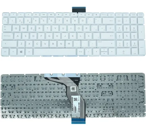 Teclado Hp Blanco 15 Bs Bw Cc Cd Ck Enter Delgado Iluminado Mercadolibre