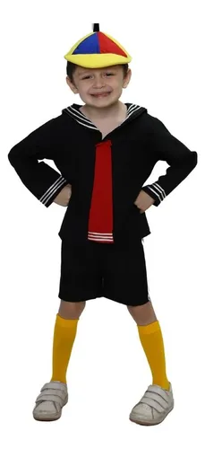 Disfraz Quico Kiko De El Chavo Del 8 Con Gorro Corbata Y Calcetas ...