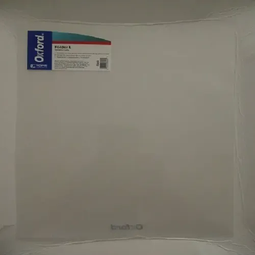 Folder Transparente En L Tamaño Carta Oxford C/30 Piezas. Tranparente ...