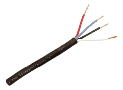 Cabo Flexivel Pp 4 Fios N.16 / 1,00mm2 Cabo Flexivel Pp 4 Fios N.16 / 1,00mm2