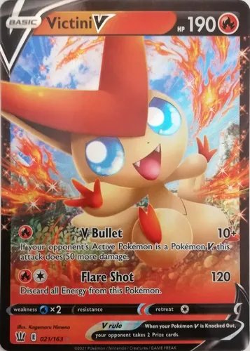 Pokémon Tcg Victini V 021/163 Full Art | Meses sin interés