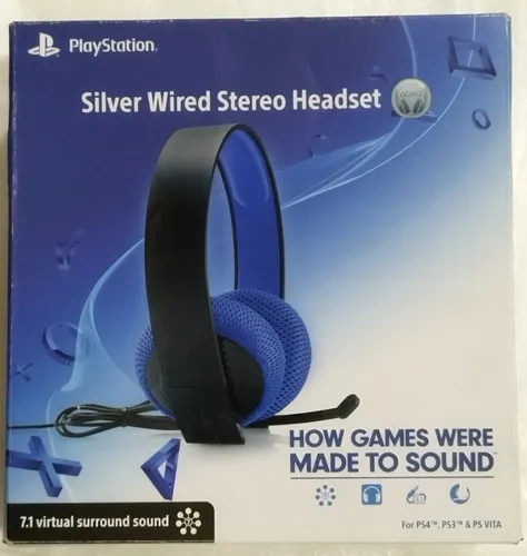 Fone Headset 3d 7 1 Sony Playstation Ps3 Ps4 Ps Vita Silver Mercadolivre
