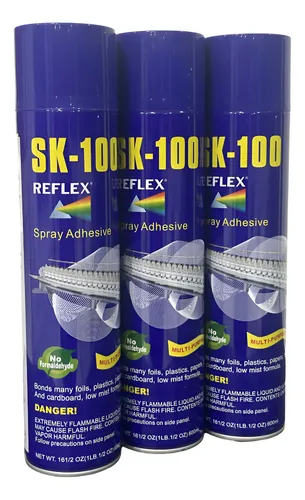 Adhesivo Sk-100 Spray Pegamento 3 Pzs | Meses sin interés