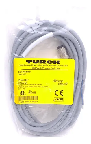 Turck Rk 4.2t-3 U2170-04 Cable, M12 4-pin Female To Ccs | Meses sin interés