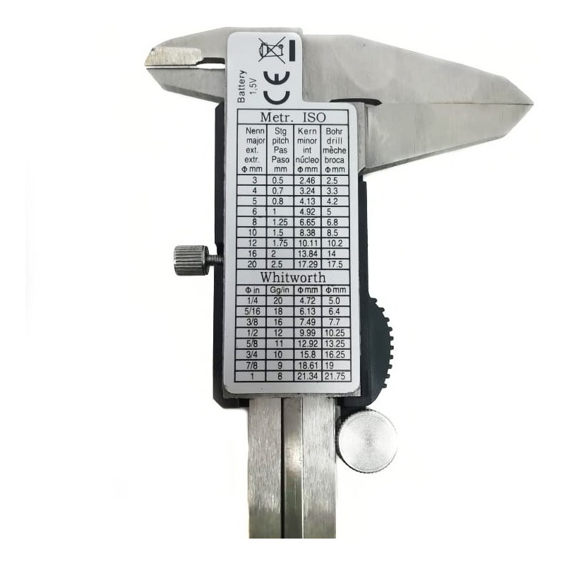 Pie De Rey Calibrador Digital Metálico 6 O 150mm Truper Mercado Libre