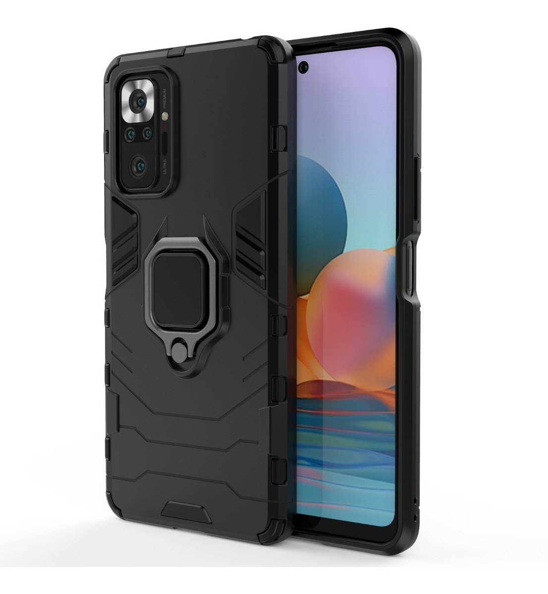 Funda Xiaomi Redmi Note 10 Pro Uso Rudo Ring Case Vidrio 9d Mercadolibre