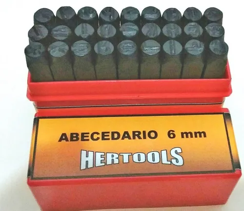 Juegos Letras 6 Mm. 27 Punzones Para Marcar Metales Hertools | Envío gratis
