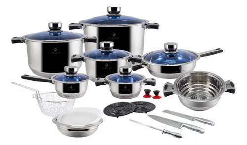 Batería De Cocina Elkatan Acero Grado Quirúrgico P/inducción | Meses ... Batería De Cocina Elkatan Acero Grado Quirúrgico P/inducción | Meses ...
