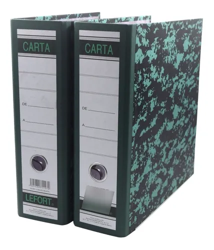 Archivador Carpeta Registrador Lefort Tamaño Carta 2 Piezas | MercadoLibre