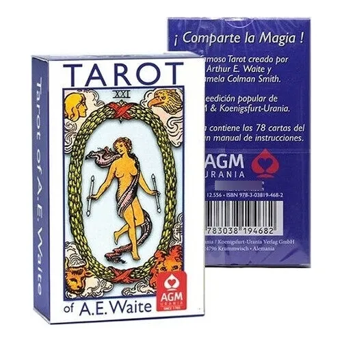 Cartas Tarot Rider A E Waite Edición Azul En Español Funda Mercadolibre