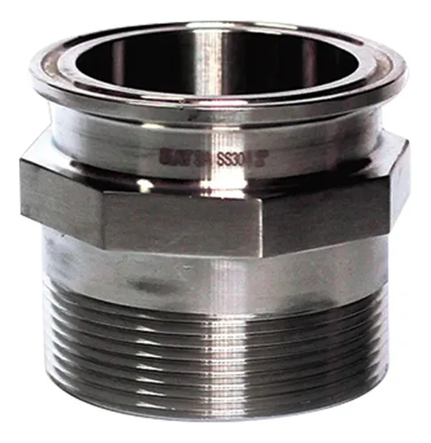 Adaptador Clamp Roscado Macho 1 1/2 X 1 1/2 Pulg T304 | Meses sin interés