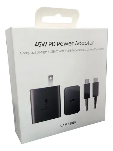 Cargador Samsung Cubo+cable Fast Tipo C/c 45w Color Negro Negro | Meses ...