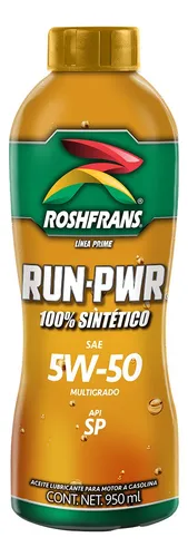 Aceite Motor Sintetico 5w50 Run-pwr 950 Ml Roshfrans Aceite Motor Sintetico 5w50 Run-pwr 950 Ml Roshfrans