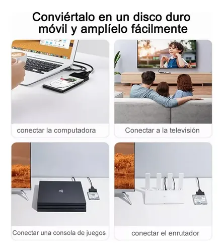 Cable Adaptador Usb 3.0 A Sata 2.5 Hdd Disco Duro Noga Usb-conector ...
