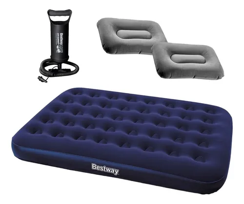 Colchon Inflable 2 Plazas + 2 Almohadas + Inflador Manual | Cuotas sin ... Colchon Inflable 2 Plazas + 2 Almohadas + Inflador Manual | Cuotas sin ...
