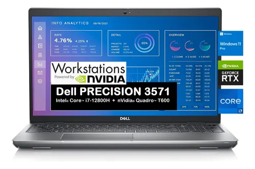 Dell Precision 3571 Core I7-12800h 64gb 1tb 15.6 Quadro 4gb Dell Precision 3571 Core I7-12800h 64gb 1tb 15.6 Quadro 4gb