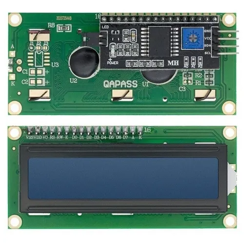 Display Lcd 16x2 1602 Fundo Azul C/ Modulo I2c Já Soldado à venda em ... Display Lcd 16x2 1602 Fundo Azul C/ Modulo I2c Já Soldado à venda em ...