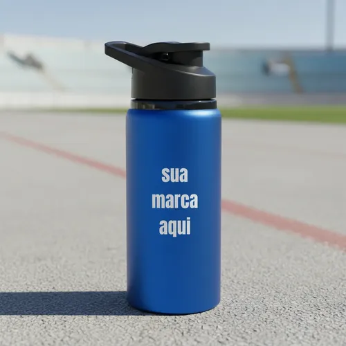 10 Garrafas Squeeze 650ml Personalizada Brinde Alumínio | Frete grátis