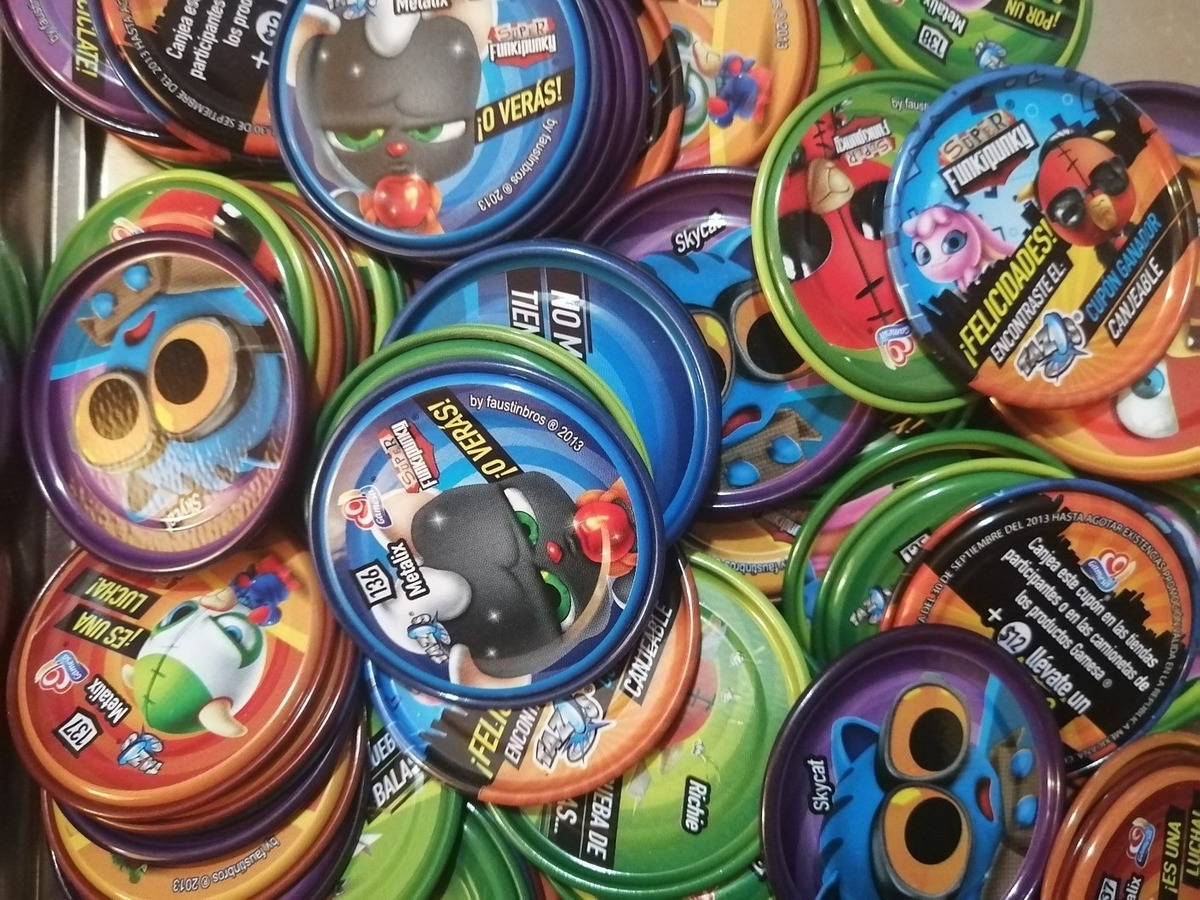 50 Tazos Metálicos Funki Punky Mercadolibre
