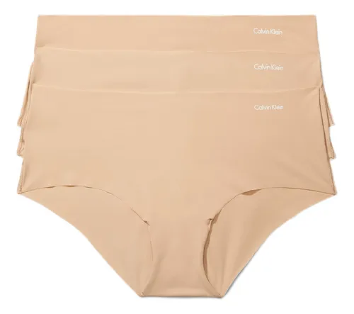 Calcinhas Calvin Klein Invisibles Seamless Hipster, Pacote C ...