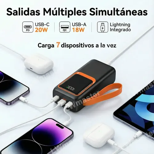 Power Bank 50000mah Batería Portátil Cargador Ultrarápida | MercadoLibre
