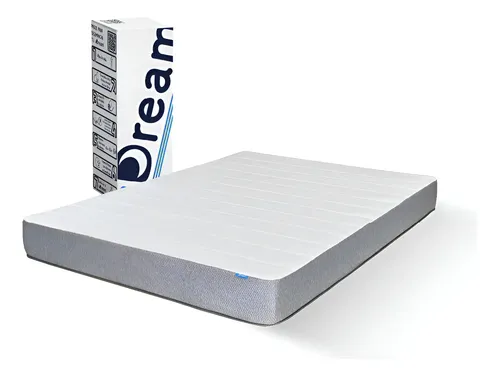 Colchón Udream Memory Foam Smart Matrimonial Color Gris | Meses sin interés