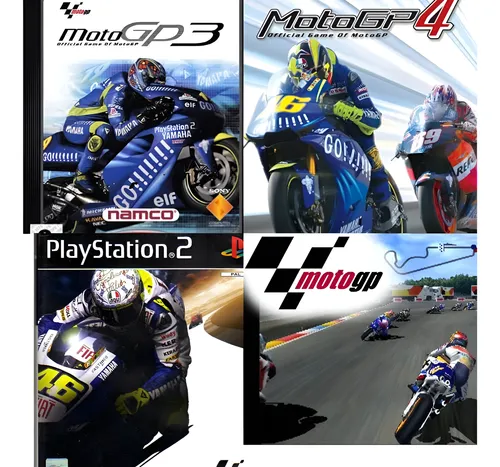 Motogp: Todos Moto Gp Ps2 - Jogo Físico 4 Cd Mídia Física | Frete grátis
