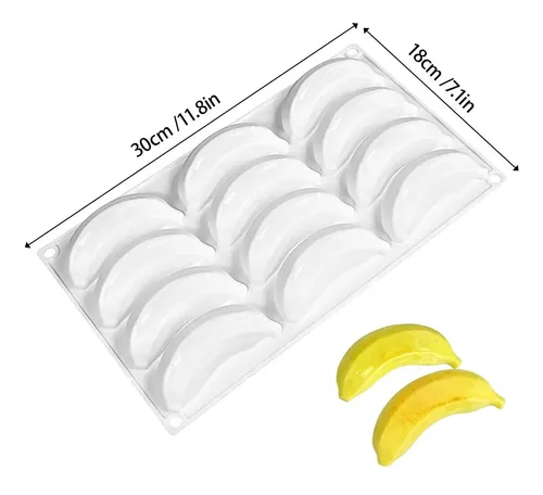 Molde 3d De Silicona Para Frutas, 12 Cavidades, Plátano, Lim | Meses ...