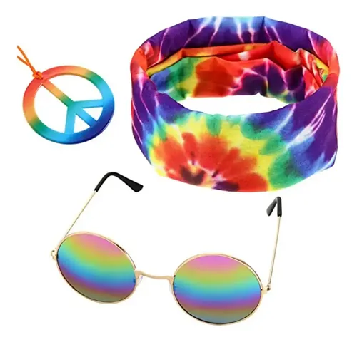 3pc Diadema Y Gafas De Sol Rainbow Hippy, Rainbow Festival | MercadoLibre