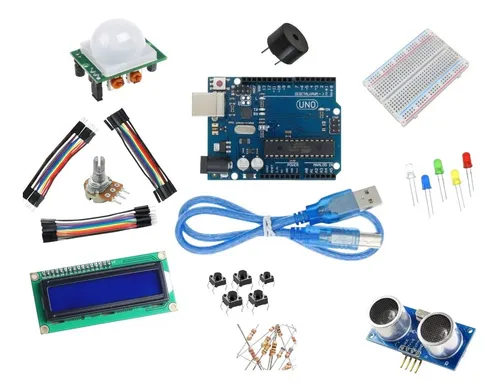Kit Educativo Componentes Electrónicos Arduino Uno R3 Cuotas Sin