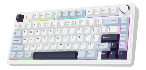 Teclado Para Jogos Mechlands Aula F75 Pro 75% Sem Fio Rgb | Frete grátis