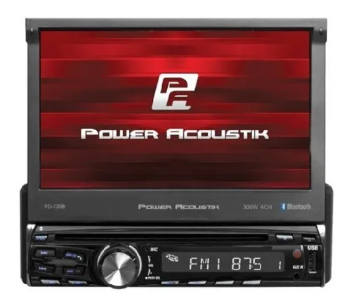 Tela retrátil estéreo para carro PD-720b Power Acoustik | MercadoLivre