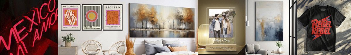 [p.e.] Cuadros Decorativos Paisajes Abstractos 80x80 | Meses sin interés