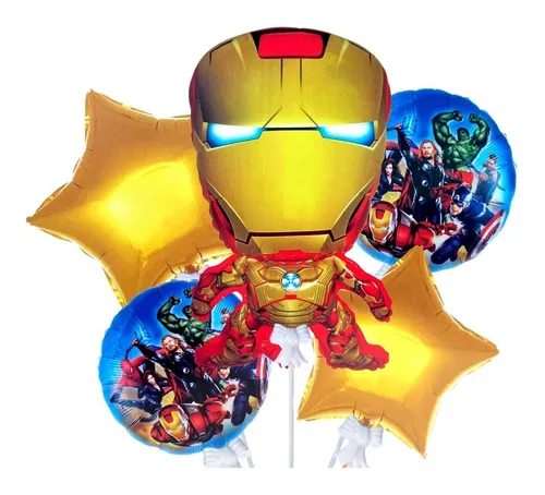 Paquete Globos Fiesta Ironman Globo Metalico Figura | Cuotas sin interés Paquete Globos Fiesta Ironman Globo Metalico Figura | Cuotas sin interés