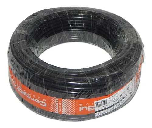 Rolo 50m Cabo Pp Contact 4x1,00mm / 4x1 Mm - Fio 100% Cobre Rolo 50m Cabo Pp Contact 4x1,00mm / 4x1 Mm - Fio 100% Cobre
