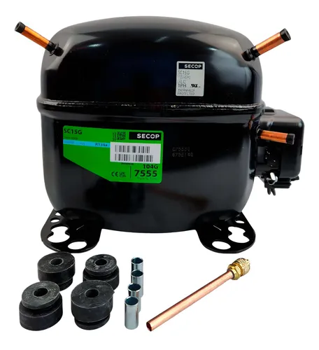 Compresor Secop 1/2+ Hp R134a 115v 104g7555 Sc15g | Envío gratis