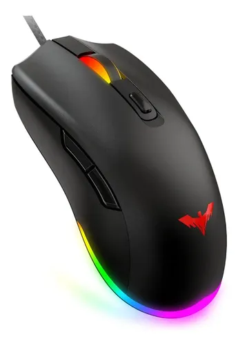 Mouse Gamer Havit Ms732 Rgb 6400dpi 6 Botões Cor Preto | Parcelamento ...