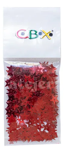 Lentejuelas Estrella N° 18 Marca Cbx X 12 Sobres