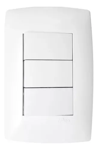 Conjunto Interruptor Triplo 3 Teclas Simples Linha Home Blux ... Conjunto Interruptor Triplo 3 Teclas Simples Linha Home Blux ...