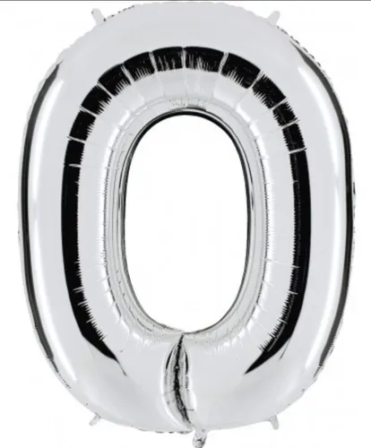 Globo Numero Gigante Plateado | Cuotas sin interés Globo Numero Gigante Plateado | Cuotas sin interés