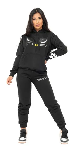Conjunto Moletom Feminino Gatinha Abrigo Agasalho Flanelado ... Conjunto Moletom Feminino Gatinha Abrigo Agasalho Flanelado ...