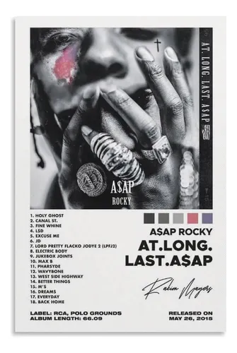 Asap Rocky At. Long. Last. Asap Album Cover Canvas Poster ...