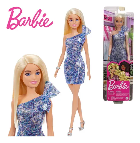 Muñeca Barbie Glitz Vestido Brillos 30 Cm Original Mattel