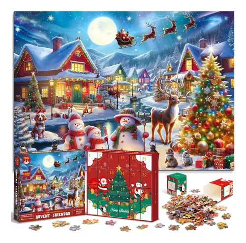 Rompecabezas Con Calendario De Adviento Yokachi 2024, 1008 P | Cuotas ...
