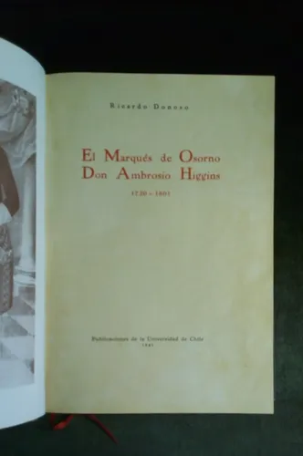 El Marqués De Osorno. Don Ambrosio Higgins. 1720-1810. | Cuotas sin interés El Marqués De Osorno. Don Ambrosio Higgins. 1720-1810. | Cuotas sin interés