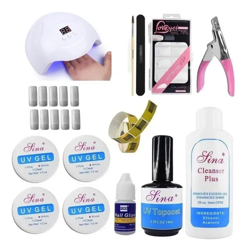 Kit Completo Uñas Gel Uv + Lámpara Manicure Acrygel Acrilico | Cuotas ... Kit Completo Uñas Gel Uv + Lámpara Manicure Acrygel Acrilico | Cuotas ...