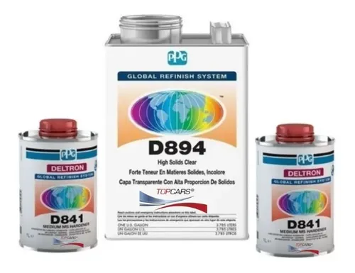 Kit D894 Ppg Transparente Altos Sólidos C/ Catalizador D841 | MercadoLibre