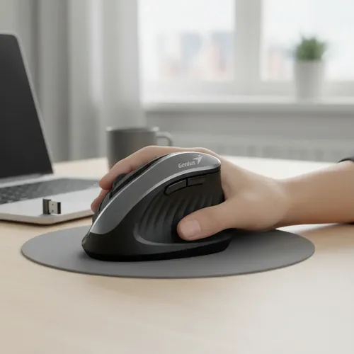 Mouse Vertical Genius Ergo 8250s Negro / Silver Inalambrico Usb ...