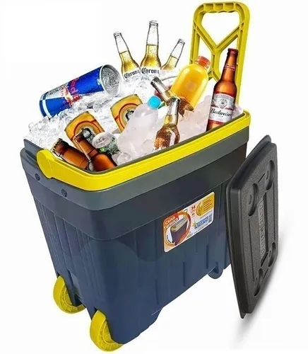 Caixa Térmica Cooler C/ Rodinha Alça 34l Praia Pesca 50 Lata | Frete grátis Caixa Térmica Cooler C/ Rodinha Alça 34l Praia Pesca 50 Lata | Frete grátis
